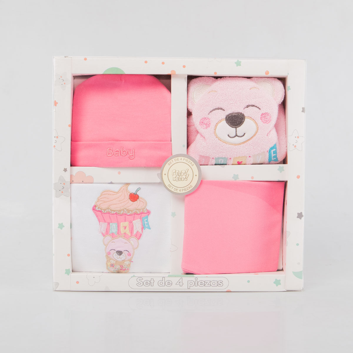 CAJA DE REGALO ROSANGELA II BEBÉ NIÑA BEEP-BEEP