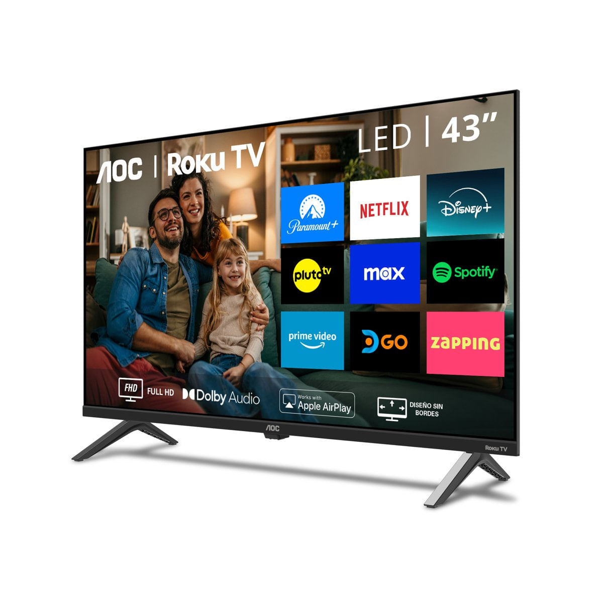 AOC Smart TV 43” FHD Roku | Alta Definición y Entretenimiento