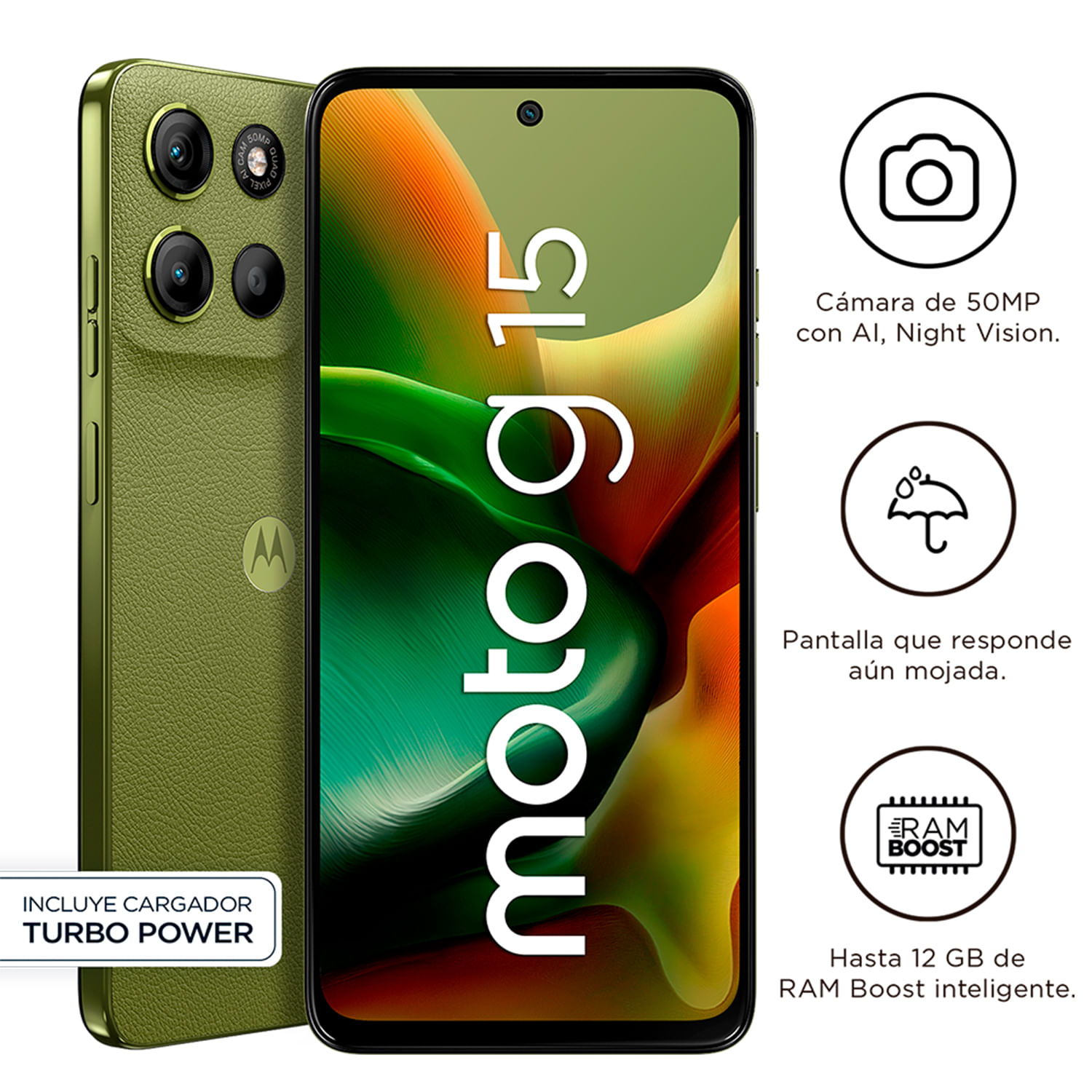 Motorola G15 XT2521-2 MTK Helio G81 | Más batería, más poder